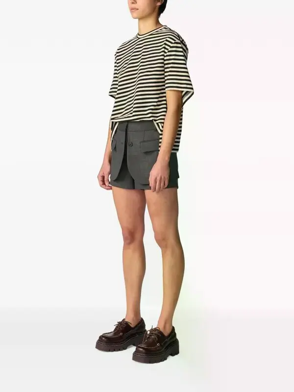 Monse Striped Asymmetric T-shirt