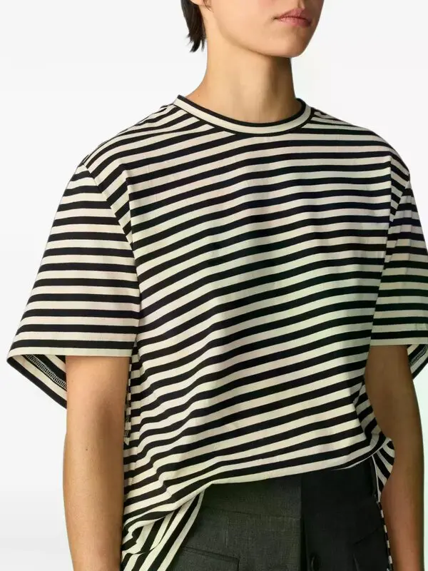 Monse Striped Asymmetric T-shirt