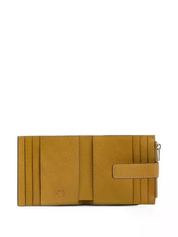 PIQUADRO Logo-plaque Zipped Card Holder - Yellow