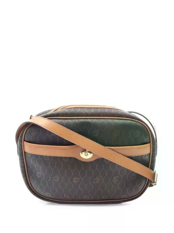 Dior 2000s Honeycomb Cross Body Bag - Brown