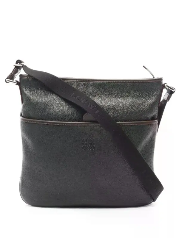 Loewe 2000s Anagram Shoulder Bag - Green