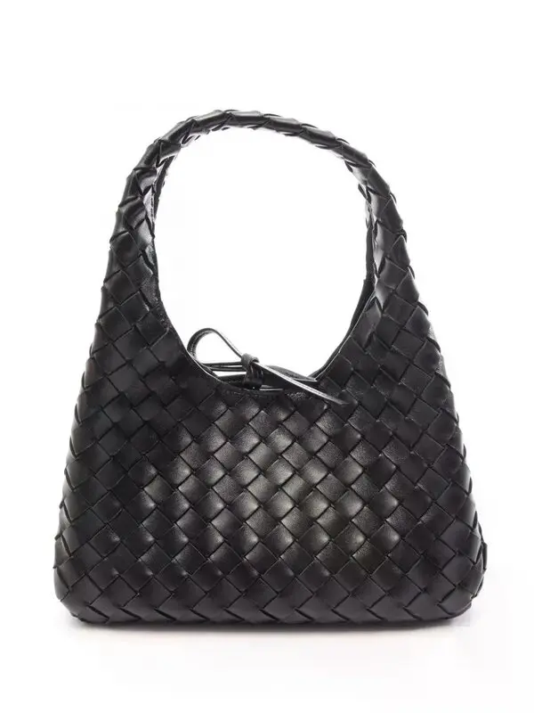 Bottega Veneta 2020s Small Campana Intrecciato Tote Bag - Black