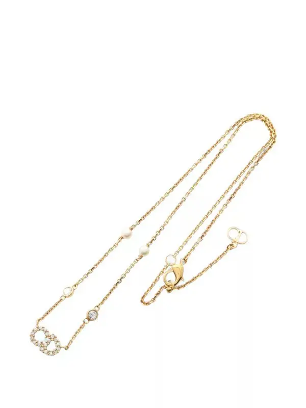 Dior 2010s Cd Logo Necklace