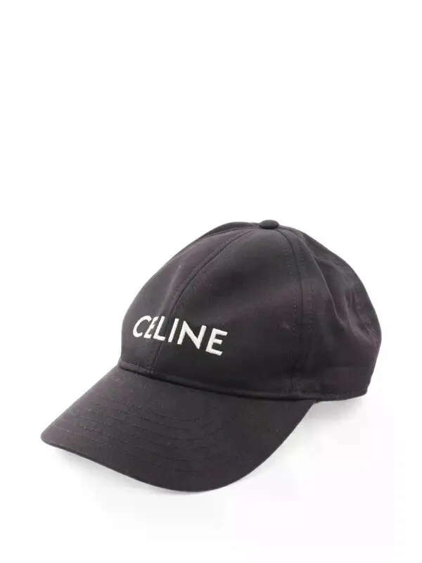Celine 2000s Logo Embroidered Baseball Cap