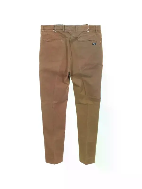 Fendi 2010s Logo Embroidered Trousers