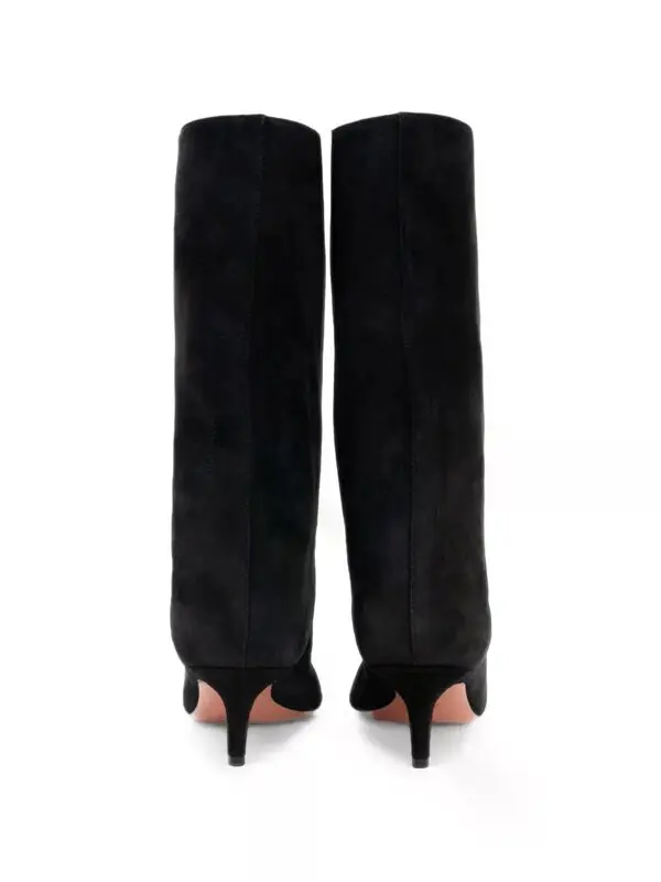 Amina Muaddi Pointed-toe Suede Boots