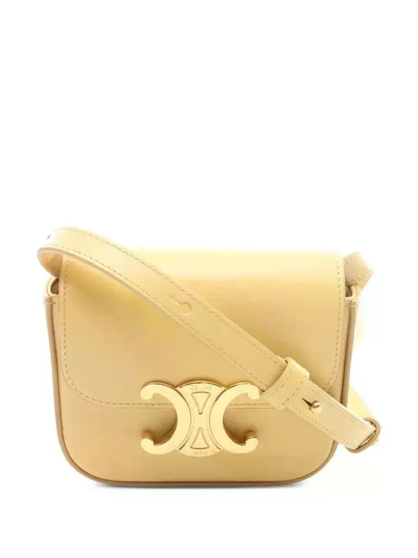 Celine 2010s Mini Claude Shoulder Bag - Yellow