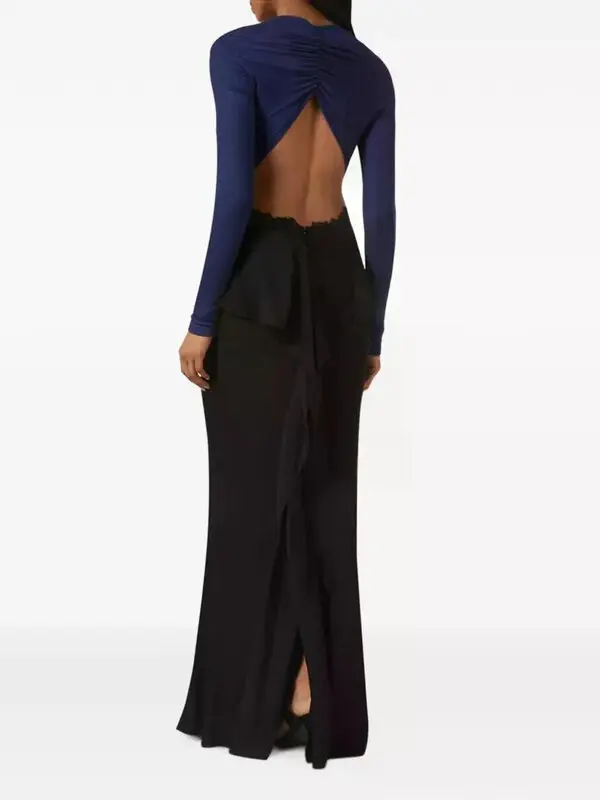 Christopher Esber Endrey Disconnect Lace-trim Ruffled Maxi Dress