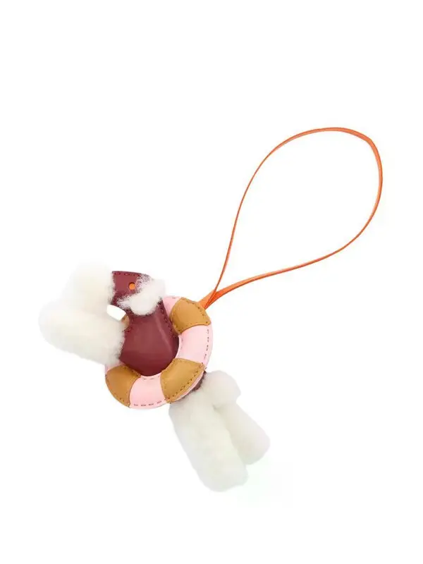 Hermès 2026 Budy A La Mer Shearling-trim Charm - White