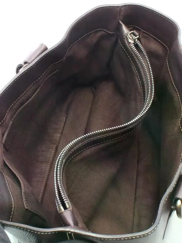 Celine 2000s Boogie Topstitching Tote Bag - Brown