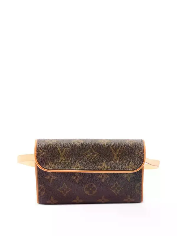 LOUIS VUITTON 2002 Pochette Florentine Monogram Belt Bag - Brown