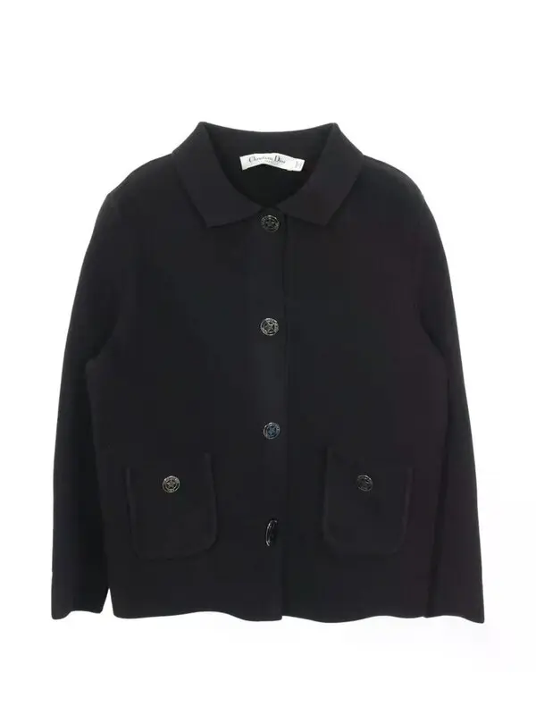 Dior 2010s Star-button Cropped Jacket - Black