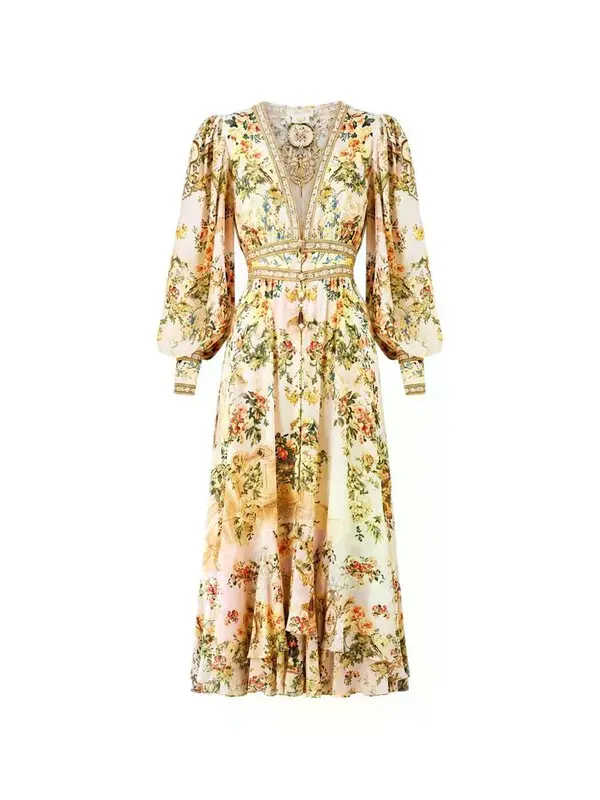 Camilla Twilight In Istanbul Silk Maxi Dress - Neutrals
