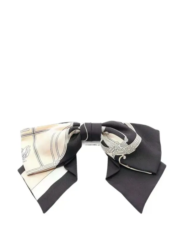 Hermès 2010s Ex-libris Ribbon Barrette