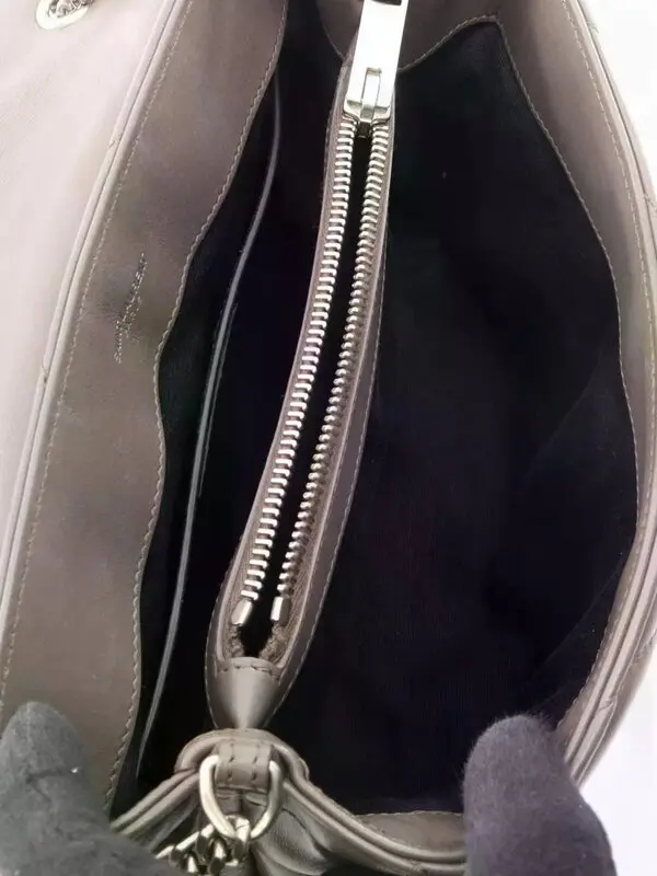 Saint Laurent 2010s Small Loulou Shoulder Bag - Grey