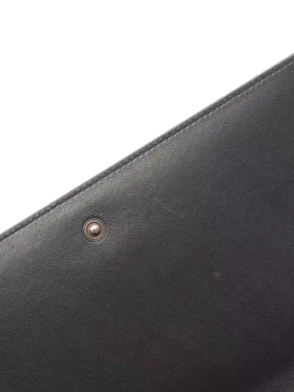 Saint Laurent 2010s Cassandre Polka Dot Chain Clutch Bag