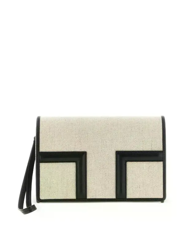 TOTEME T-flap Envelope Clutch Bag - Neutrals