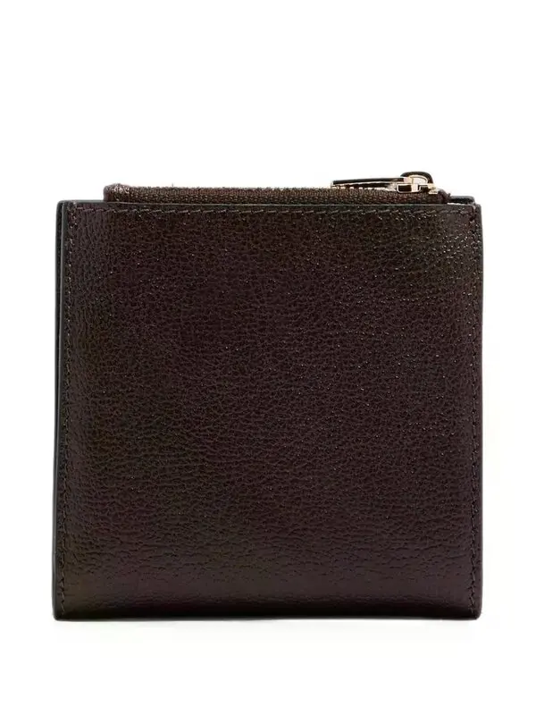 PIQUADRO Zipped-pocket Leather Cardholder - Brown