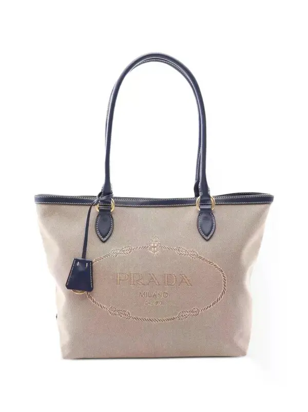 Prada 2010s Logo-print Tote Bag