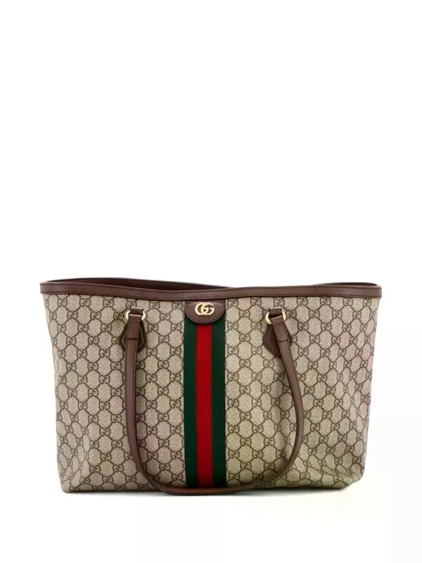 Gucci Ophidia Shopping Gg Coated Canvas Medium Tote Bag