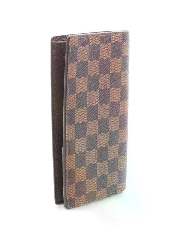 LOUIS VUITTON 2014 Brazza Damier Ebene Canvas Bi-fold Wallet