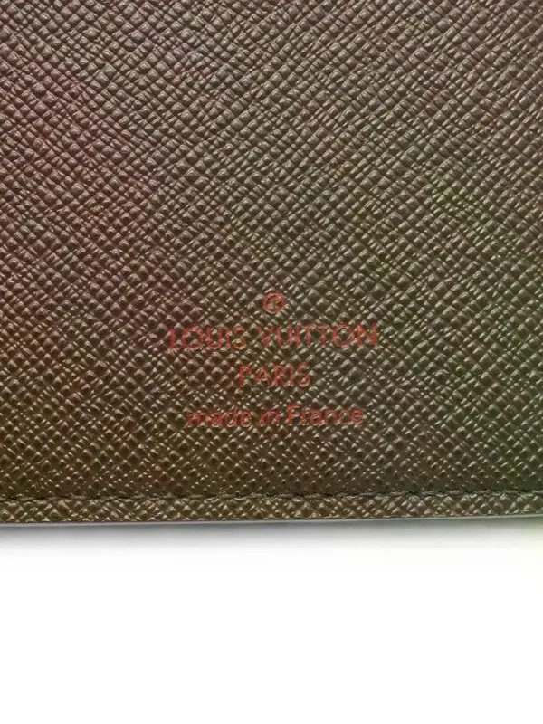 LOUIS VUITTON 2014 Brazza Damier Ebene Canvas Bi-fold Wallet