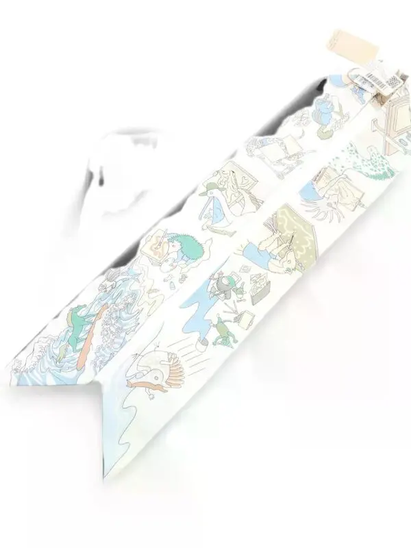 Hermès 2020s Academia Hippica Twilly Scarf