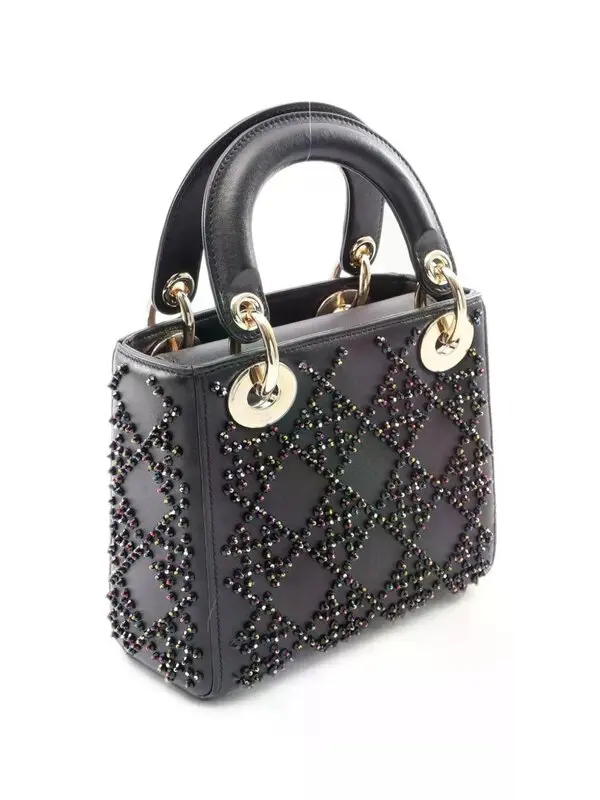 Dior 2010s Mini Lady Beaded Handbag