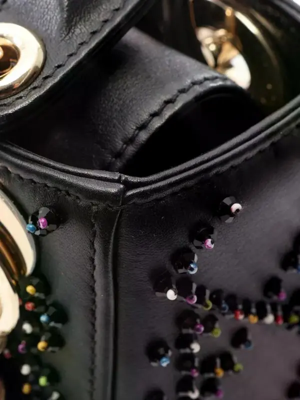 Dior 2010s Mini Lady Beaded Handbag