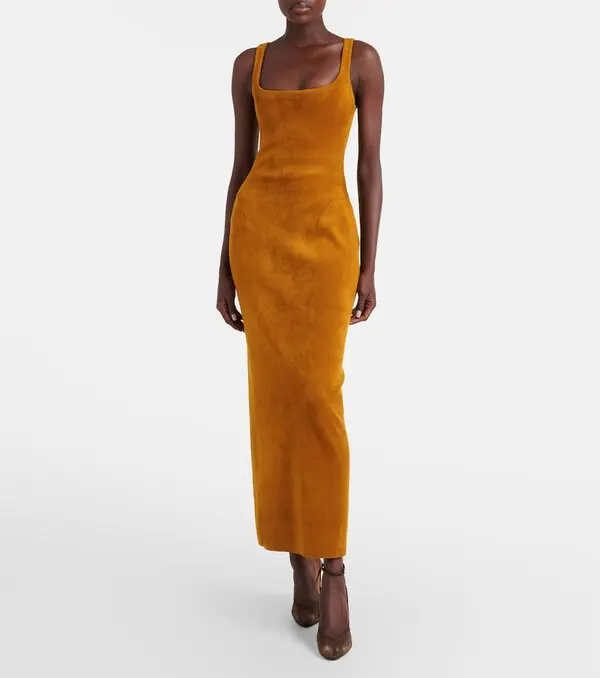 Alaïa Velvet Midi Dress