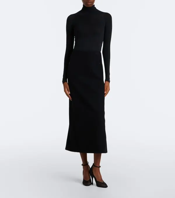Alaïa Wool Pencil Skirt