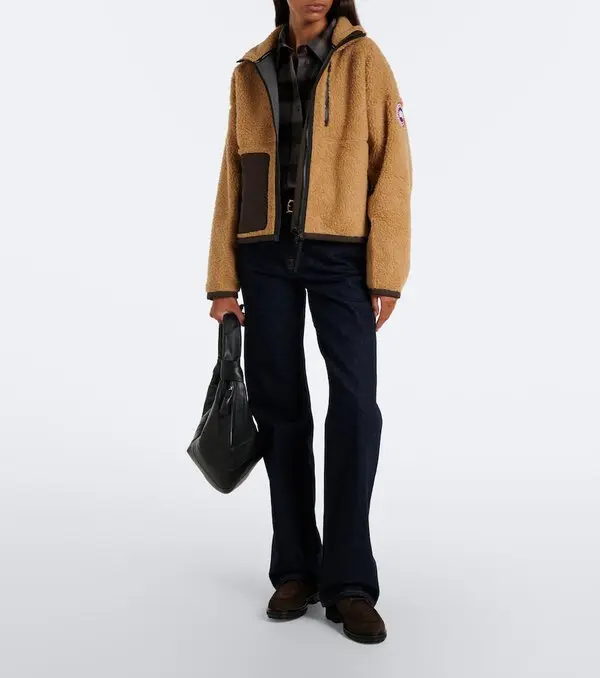 Canada Goose Simcoe Wool-blend Fleece Jacket - Beige
