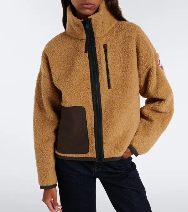 Canada Goose Simcoe Wool-blend Fleece Jacket - Beige