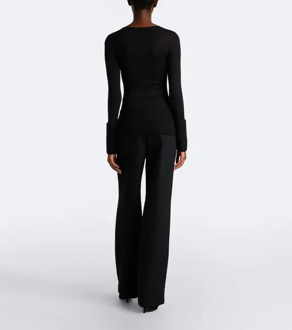 Alaïa Wool Straight Pants