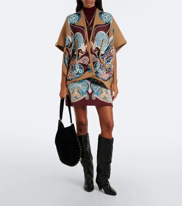 La DoubleJ Alchemy Jacquard Wool Miniskirt