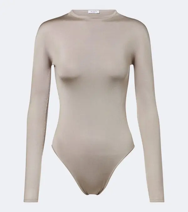 Alaïa Silk-blend Bodysuit
