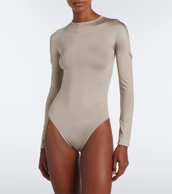 Alaïa Silk-blend Bodysuit