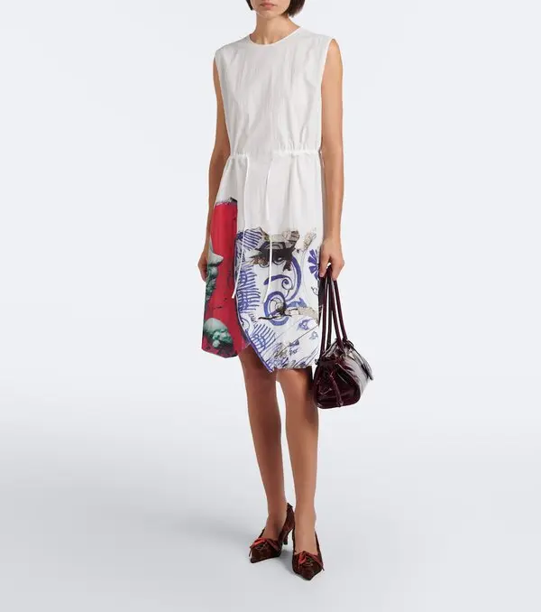 Prada Feather-trimmed Satin Pumps