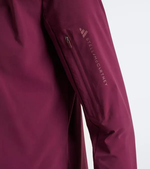 Adidas By Stella McCartney Hooded Open-back Technical Top