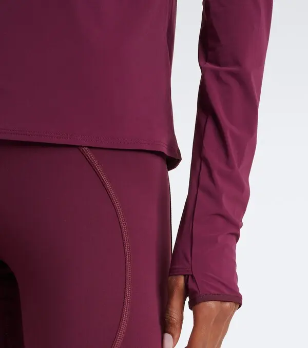 Adidas By Stella McCartney Hooded Open-back Technical Top