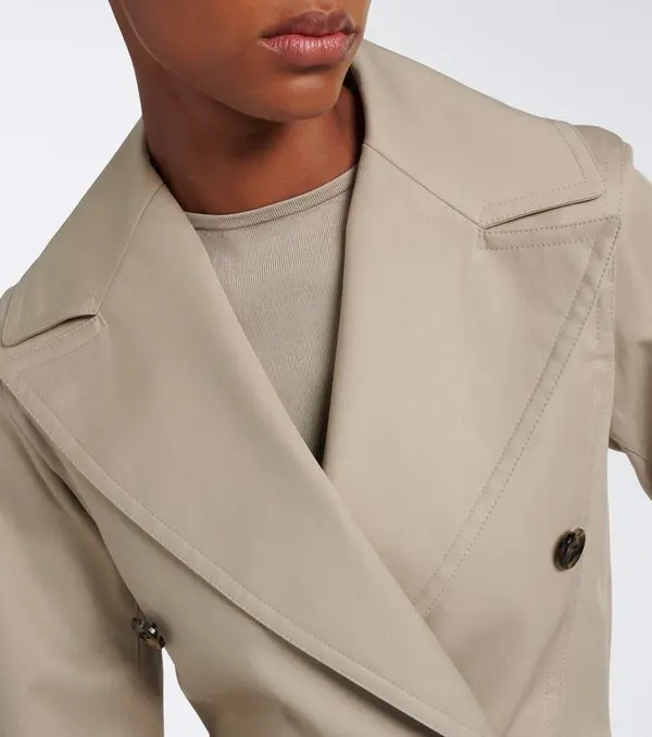 Alaïa Asymmetric Cotton Poplin Coat