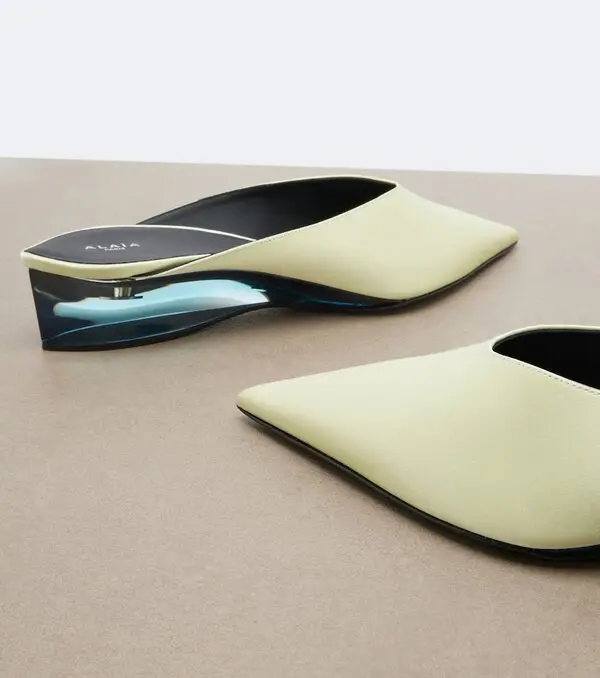 Alaïa Satin Mules
