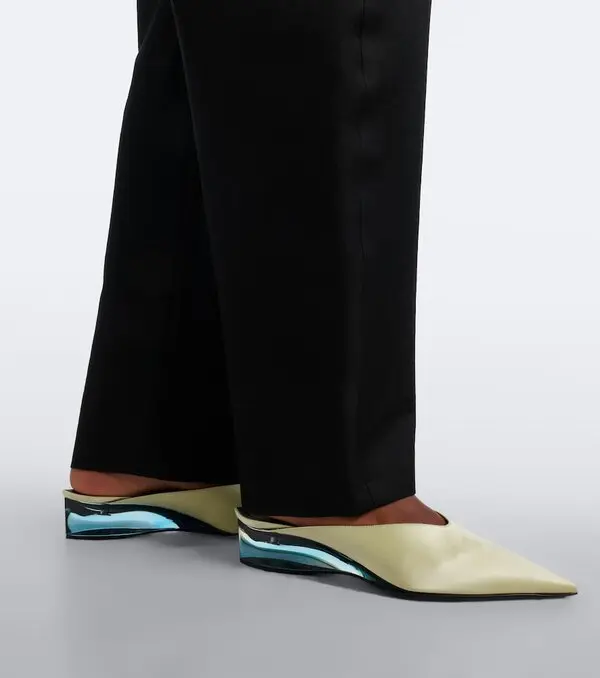 Alaïa Satin Mules
