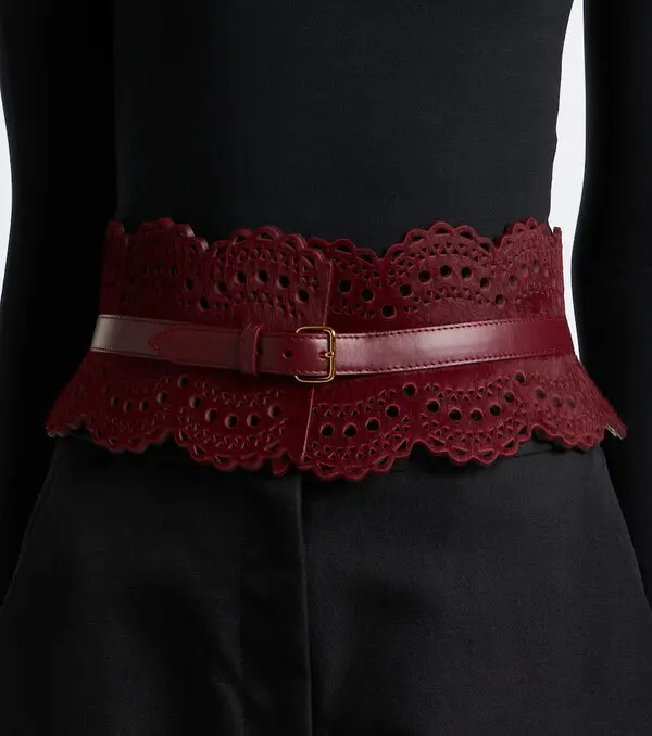 Alaïa Leather Corset Belt