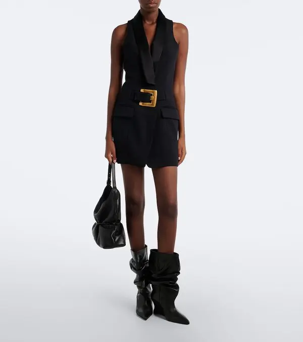 Balmain Sphynx Medium Leather Tote Bag