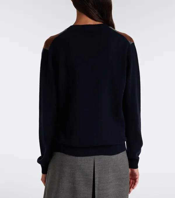 Prada Argyle Cashmere Cardigan
