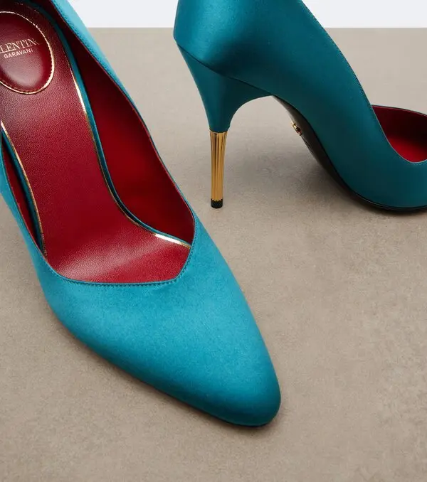 Valentino Garavani Enigme Satin Pumps