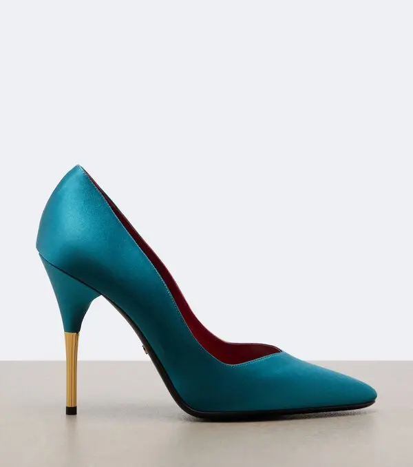 Valentino Garavani Enigme Satin Pumps