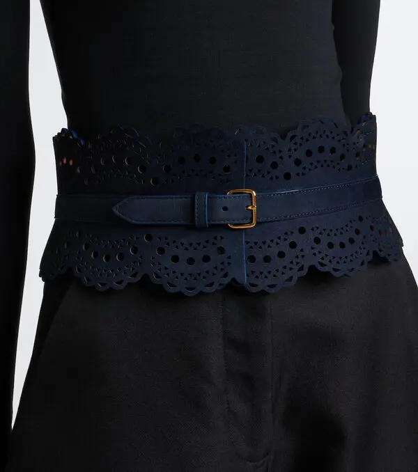 Alaïa Suede Corset Belt