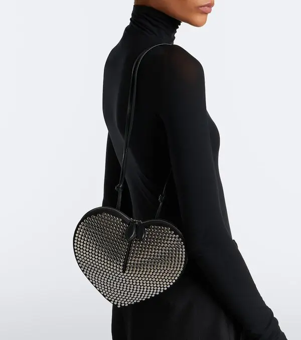 Alaïa Le Cour Studded Leather Shoulder Bag